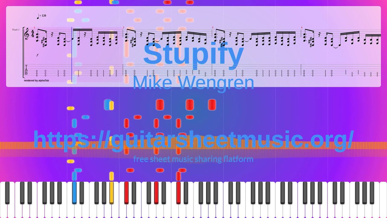 Stupify Sheet Music Free, Mike Wengren Synthesia Piano - YouTube
