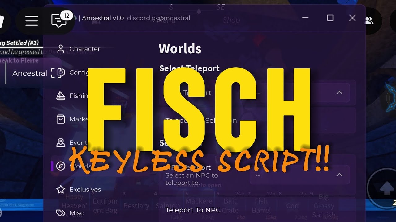 FISCH SCRIPT INSTANT BOBBER INSTANT REEL || BEST EXECUTOR FOR ROBLOX ...