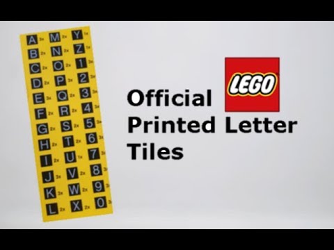 LEGO Printed Letter Tiles?! | Business Card Holder Review - YouTube