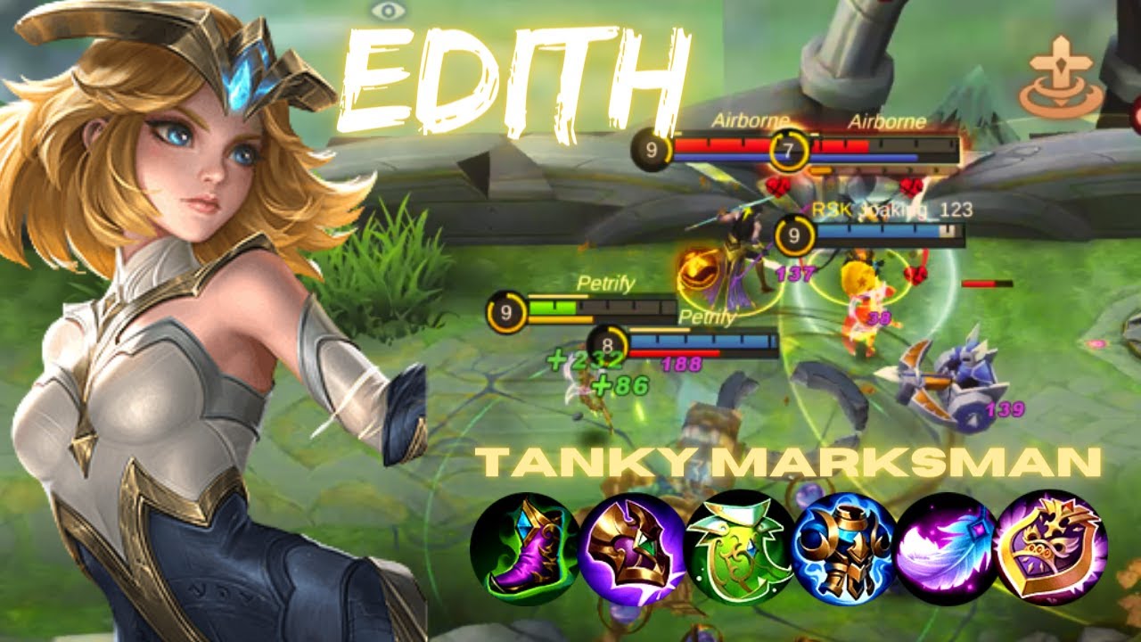 Frontline Marksman! - Top Global Edith Gameplay - Mobile Legends - YouTube
