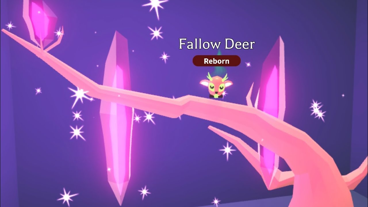 Making NEON fallow deer Roblox adopt me - YouTube