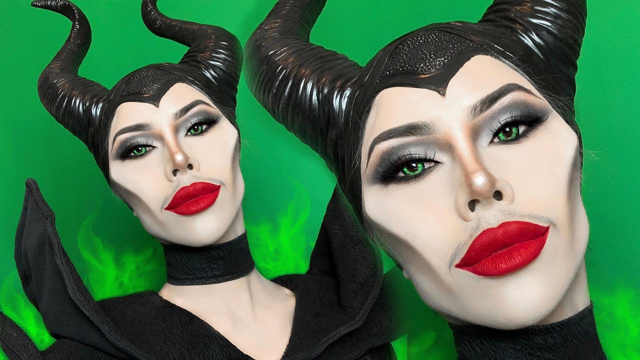 Halloween Makeup : MALEFICENT เวอร์ชั่นมีหนวด !!!! - YouTube