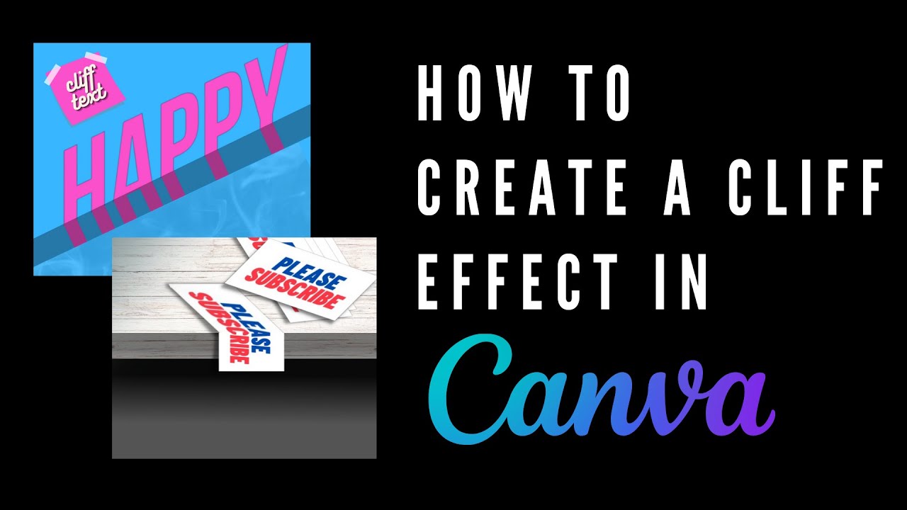 How to Create a Cliff Effect in Canva - YouTube