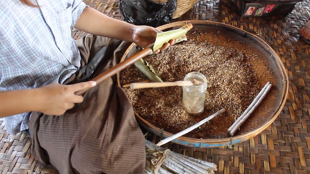 Making Cheroot Cigars on Inle Lake / အင်းလေးကန် - YouTube