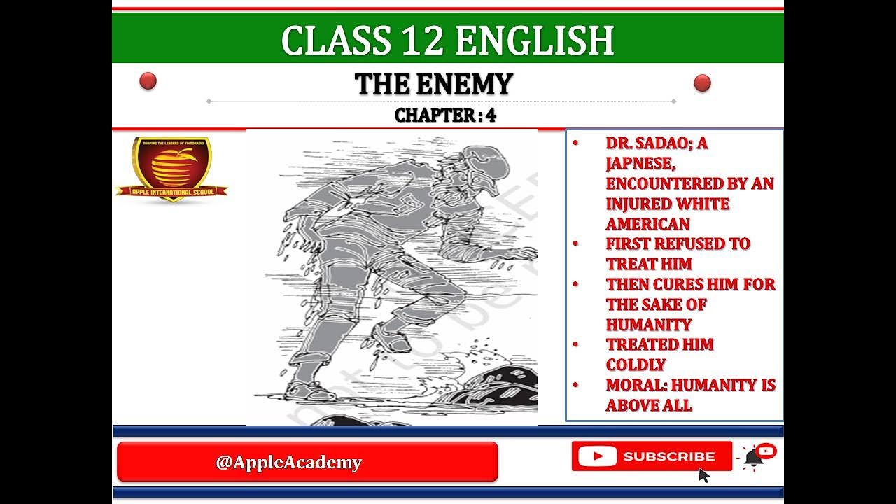 Class 12 English Ch 4 The Enemy YouTube class-12-english-ch-4-the-enemy-youtube