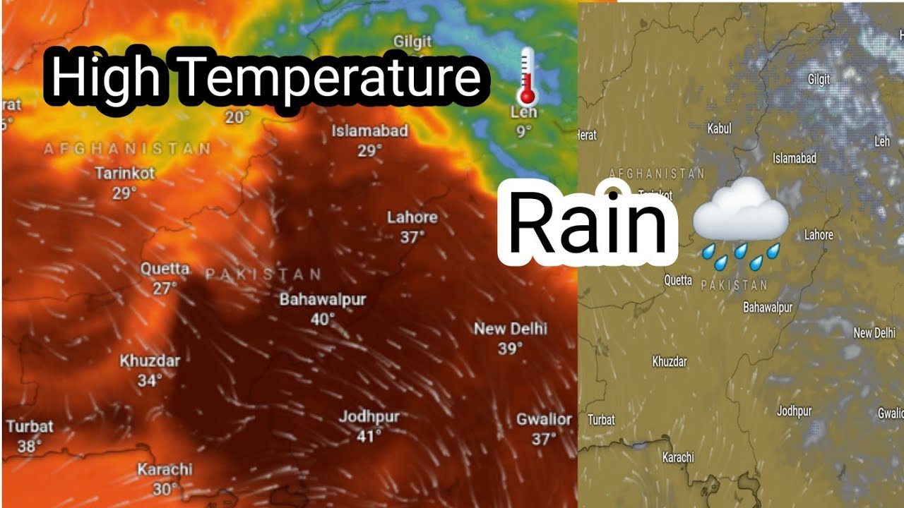 High temperature and rain forecast Be Alert - YouTube