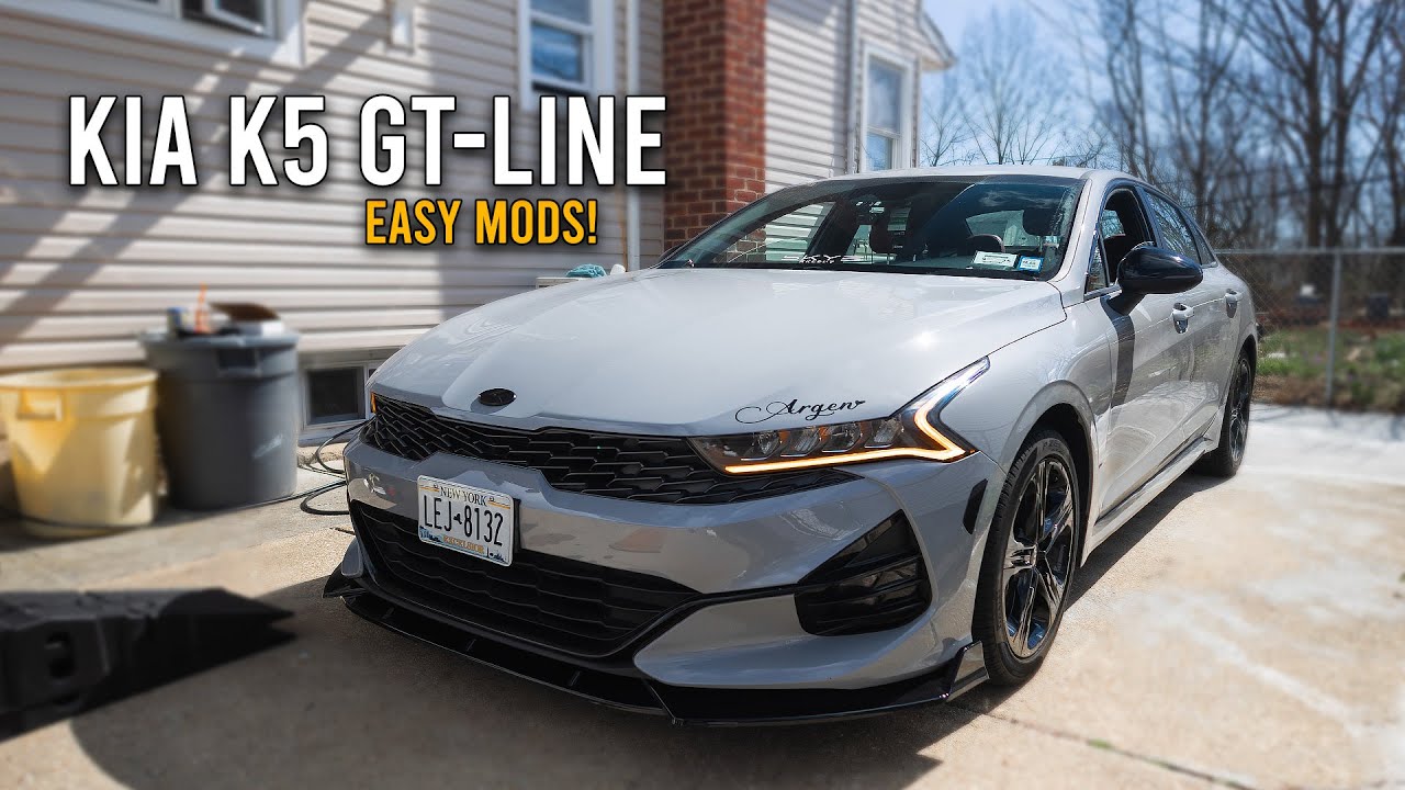 KIA K5 GT-LINE - EASY & CHEAP MODS! - YouTube