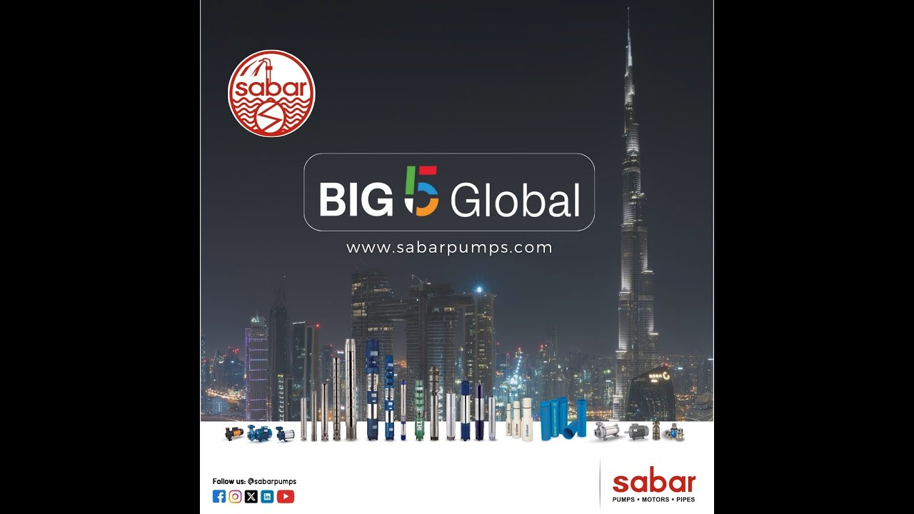 Sabar Pumps at the Big5 Global Exhibition | Dubai - YouTube