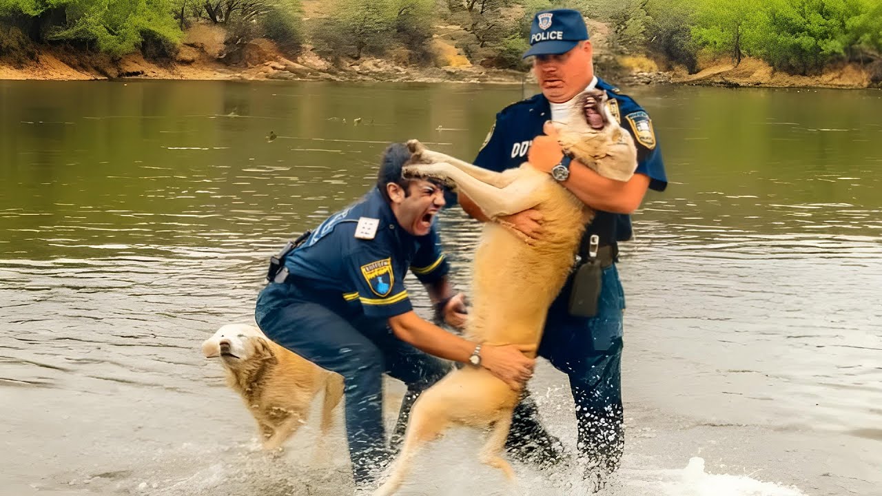 When COPS Risk Their LIVES to SAVE ANIMALS - YouTube