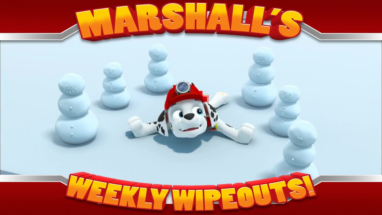 Marshall's Weekly Wipeouts! (The New Pup) - YouTube