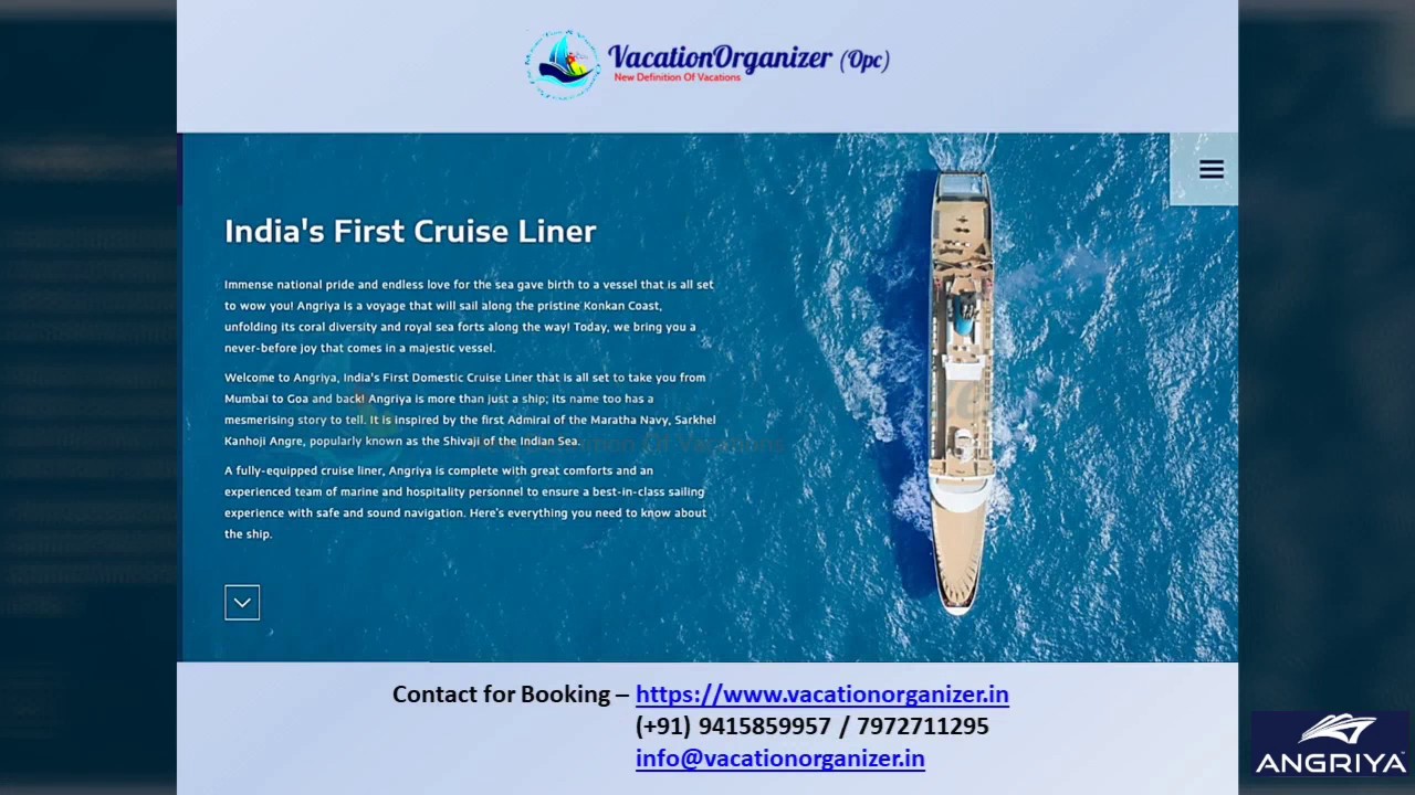 ANGRIYA CRUISE || भारत का शानदार क्रूज - India's first Luxury Cruise ...