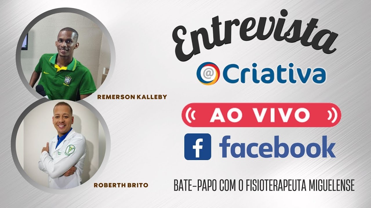 Fisioterapeuta Robert Brito esteve no Entrevista Criativa - YouTube