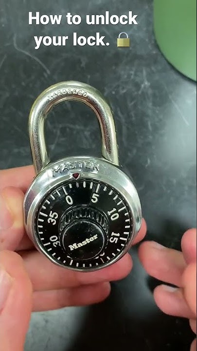 How to unlock your lock for your locker. - YouTube