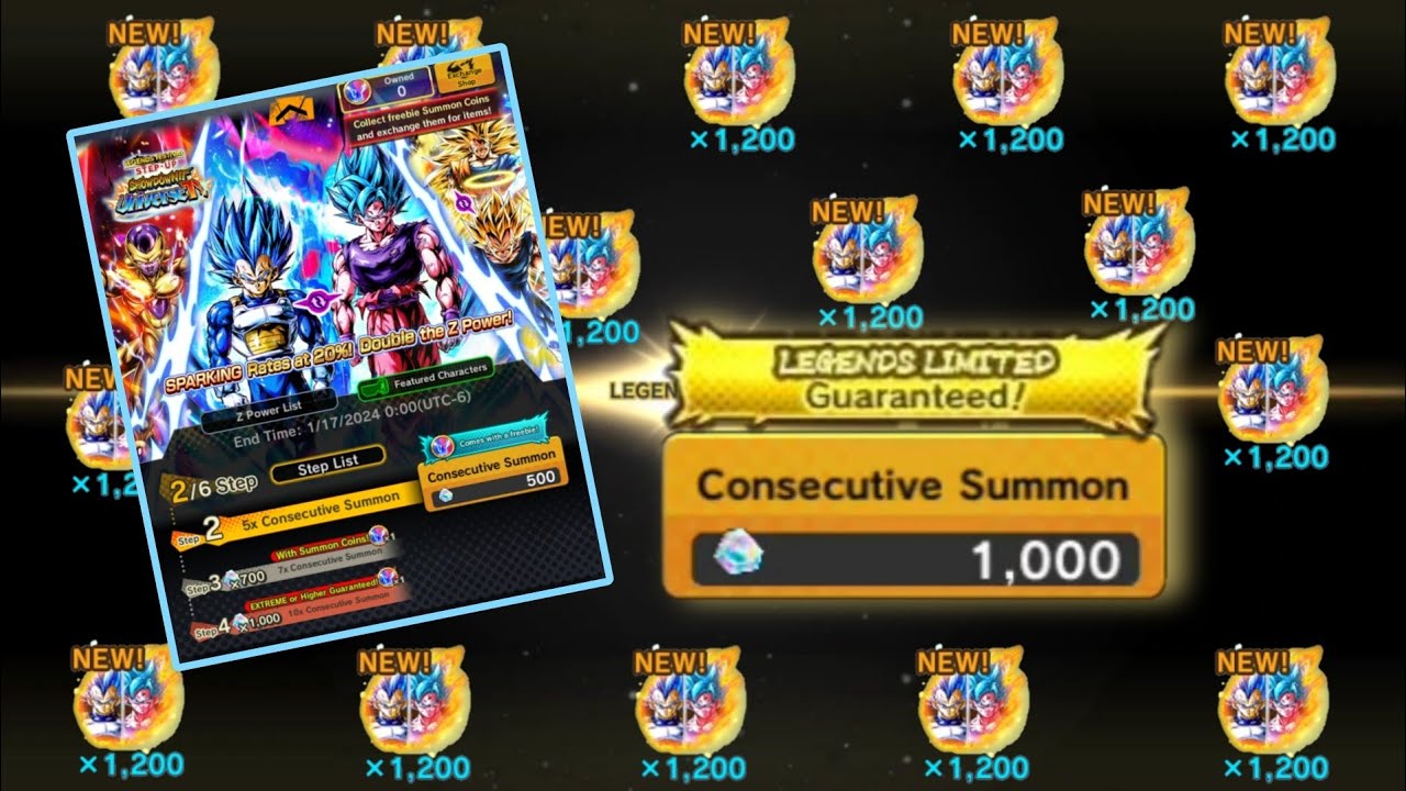100% Lf Vegeta & Goku Guaranteed Summon | Dragon Ball Legends - YouTube