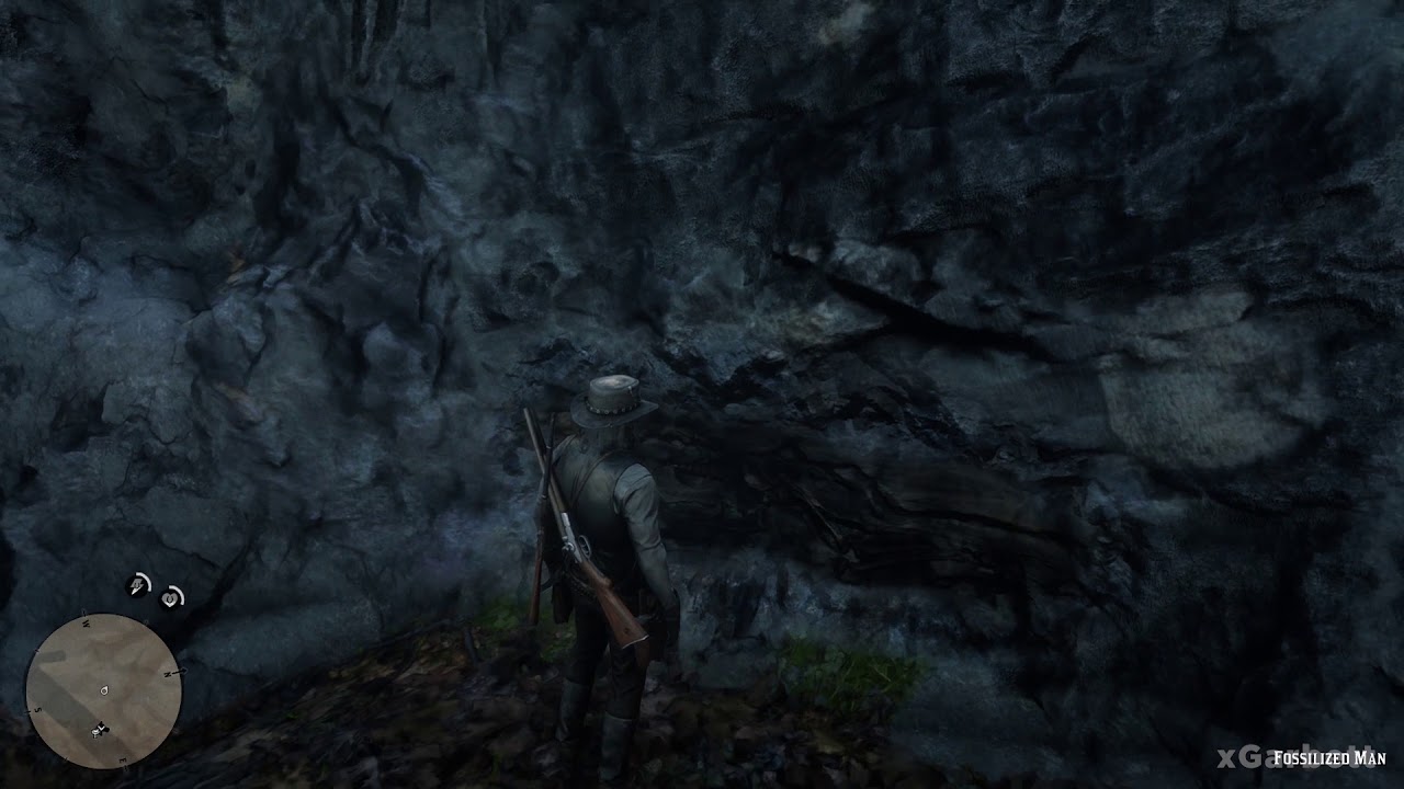 Red Dead Redemption 2 - Fossilised Man Easter Egg - YouTube