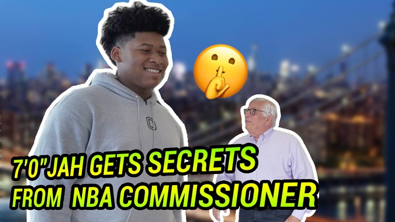 7’0” 8th Grader Jah Jackson Gets REAL With David Stern! Talks Blue ...