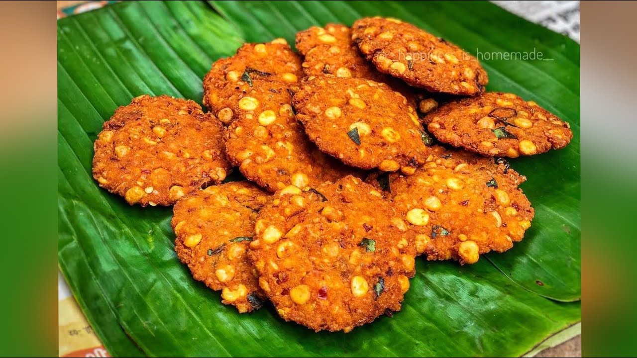 Manglore style Chattambade recipe/ಚಟ್ಟಂಬಡೆ/masala vade recipe/parippu ...