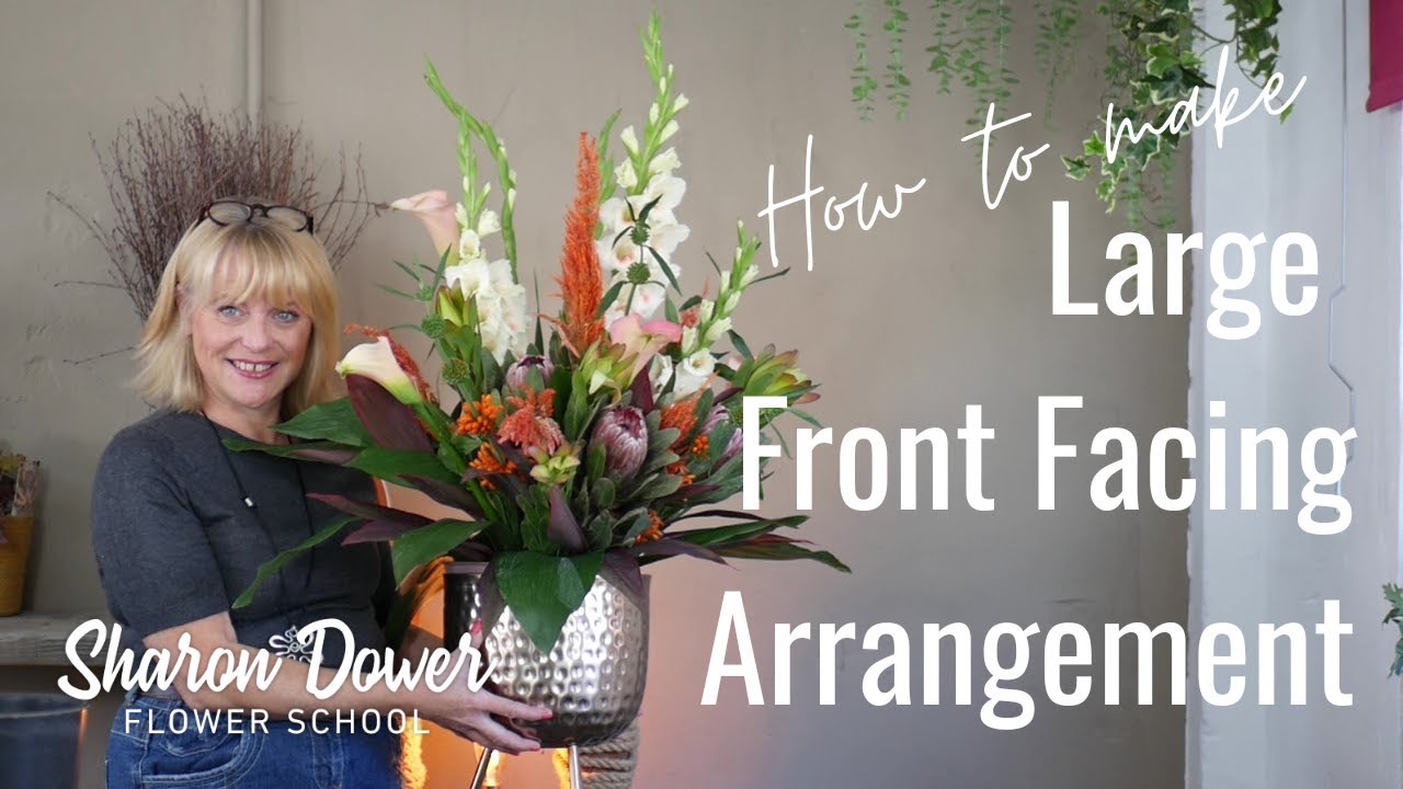 How to make a Front Facing Flower arrangement-FLORISTRY/FLOWER ...