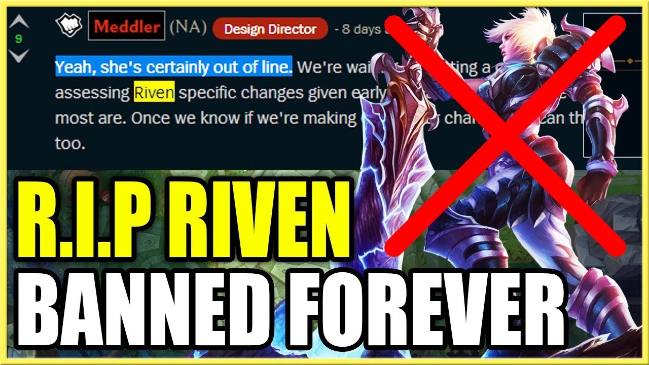 NO RIVEN CHANGES IN PATCH 9.6? | R.I.P Riven, This is the end. - YouTube