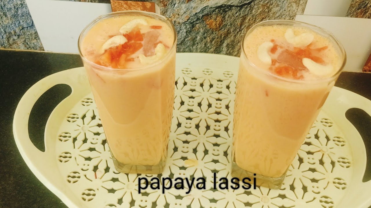 papaya lassi ।ইফতারের জন্য পিপের লস্যি।papaya lassi.fiza hafsah. - YouTube