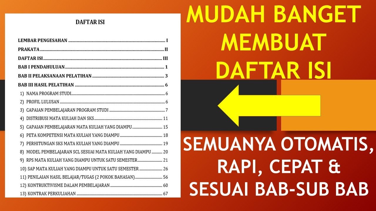 Cara Membuat Daftar Isi Otomatis di Word Rapi dan Mudah Secara Lengkap ...