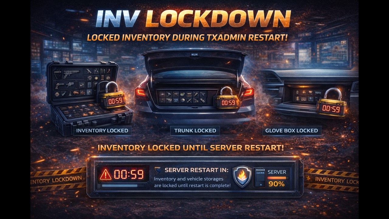 FiveM Inventory Lock Script 🔒 | Prevent Restart Exploits & Item Loss ...