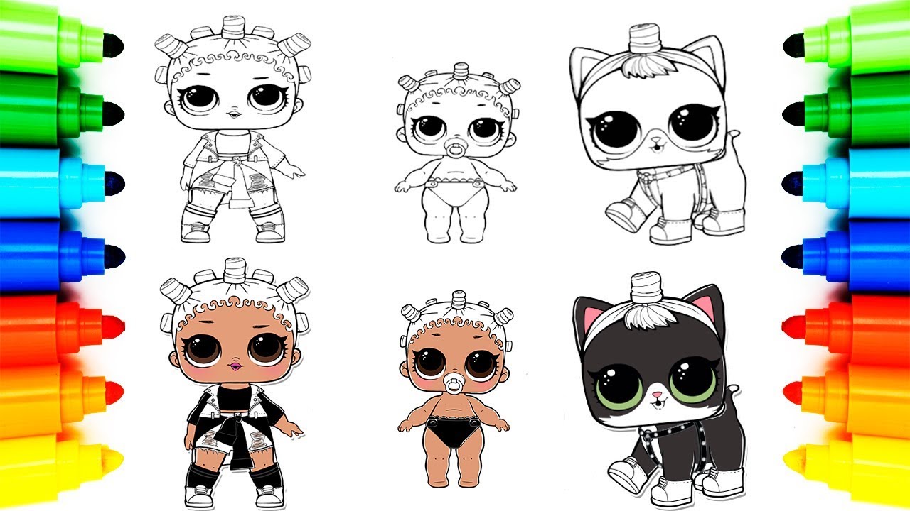 How to Draw LOL Surprise! Fresh | Lil Fresh | Fresh Feline | Coloring ...