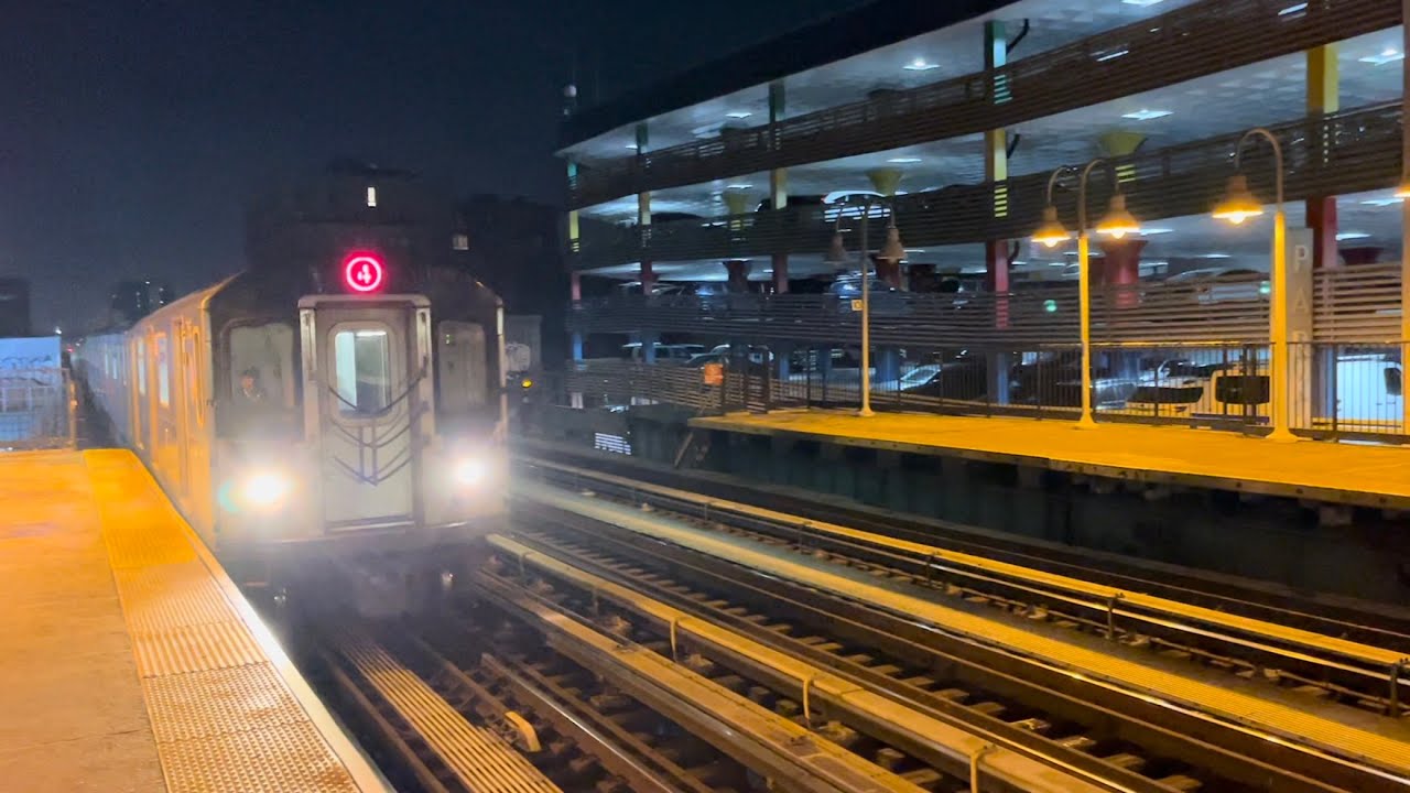 MTA IRT Jerome Avenue Line: R142/R142A (4) Trains At Fordham Road ...