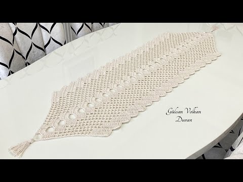 ÇOOOK KOLAY ÖRGÜ RUNNER TARİFİ