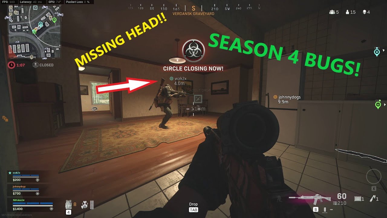 Warzone Season 4 DLSS 1440p. new bugs and character with no head! [VICTORY] - YouTube