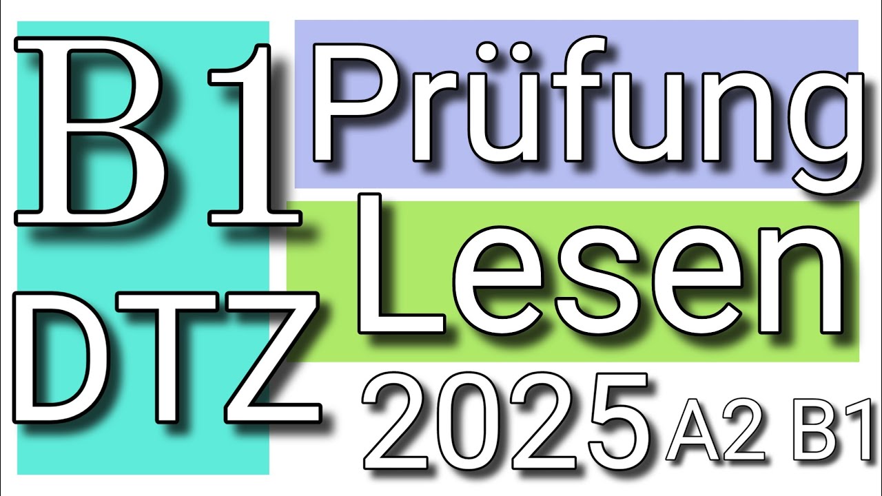 #DTZ Prüfung #b1 Lesen. Lesetraining für Niveau B1 - YouTube