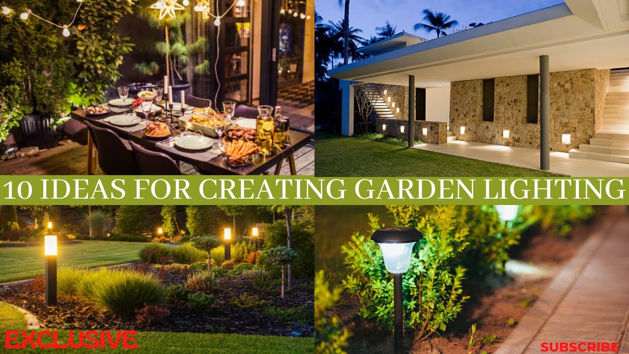 10 Ideas for creating Beautiful garden lighting :step by step Guide |4K ...