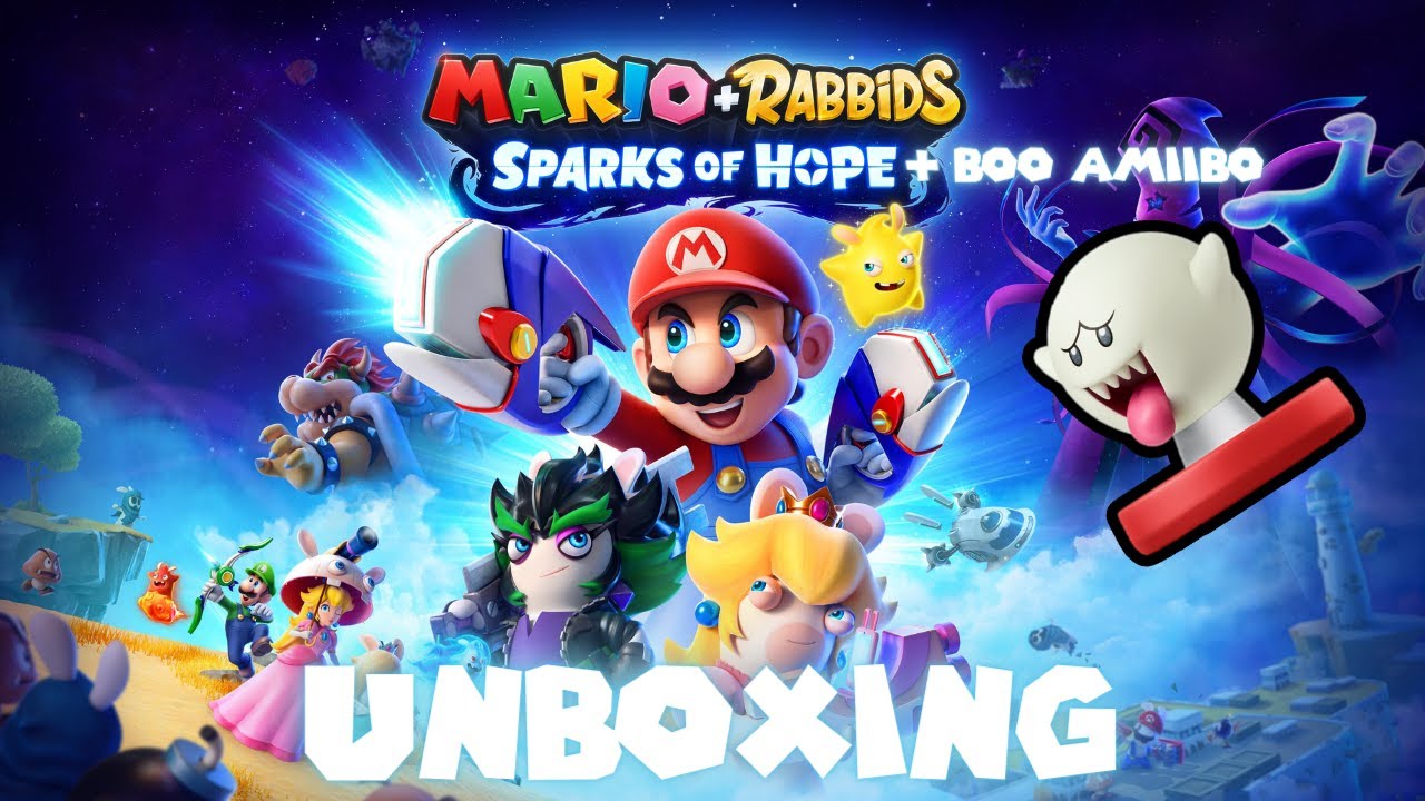 Mario + Rabbids: Sparks of Hope Unboxing! + Boo amiibo! - YouTube