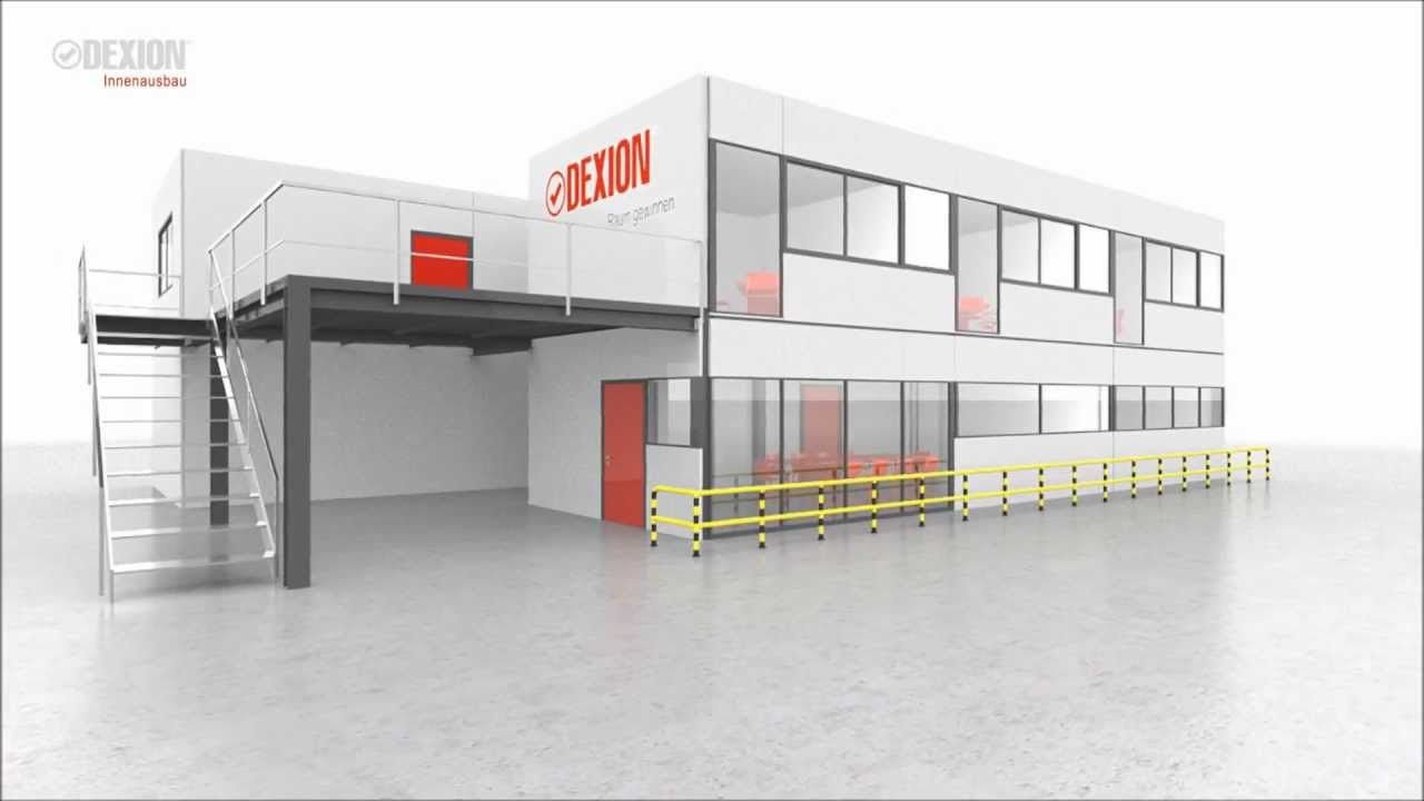Dexion Mezzanine Partition Workarea animation - YouTube