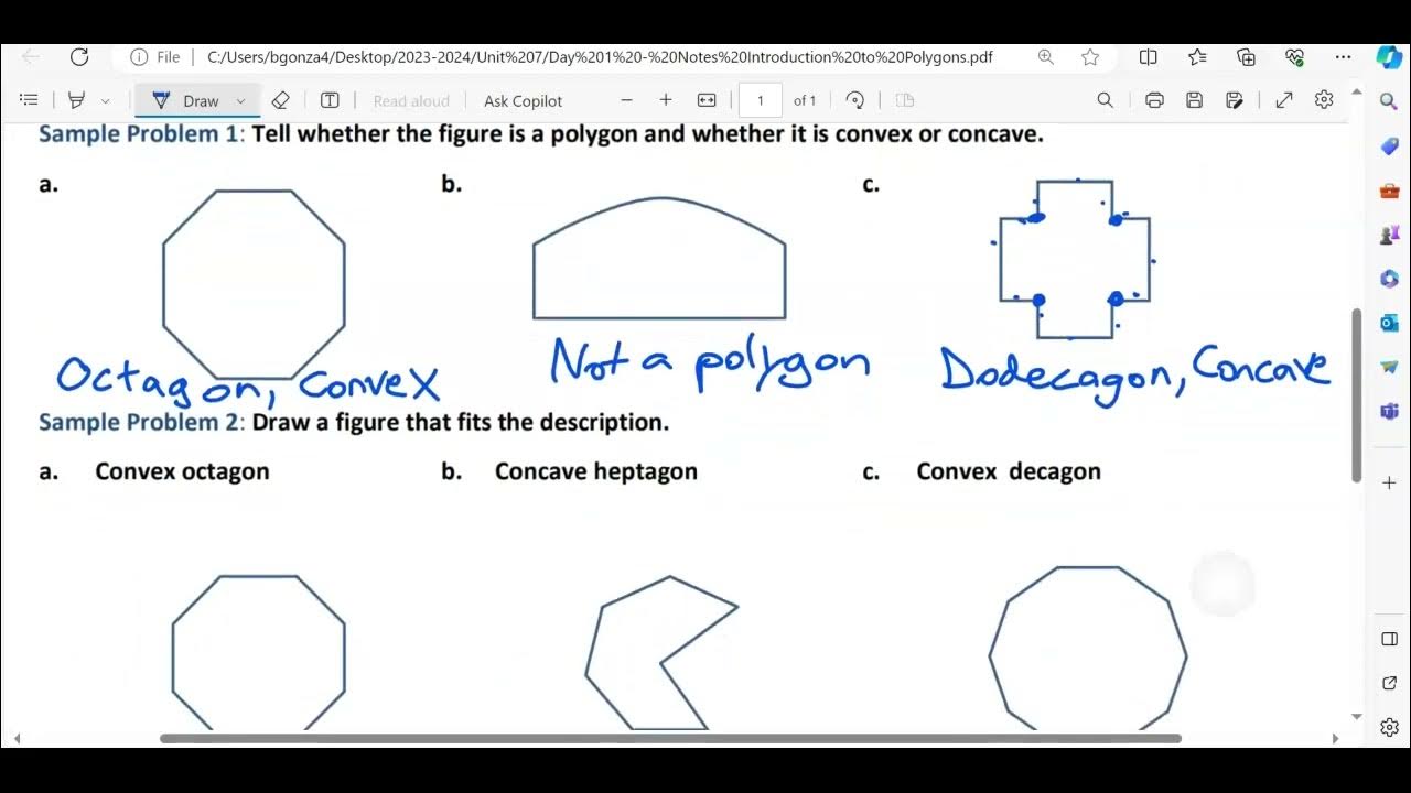 2/13/24 Warm Up, Notes Intro to Polygons #mrglee - YouTube