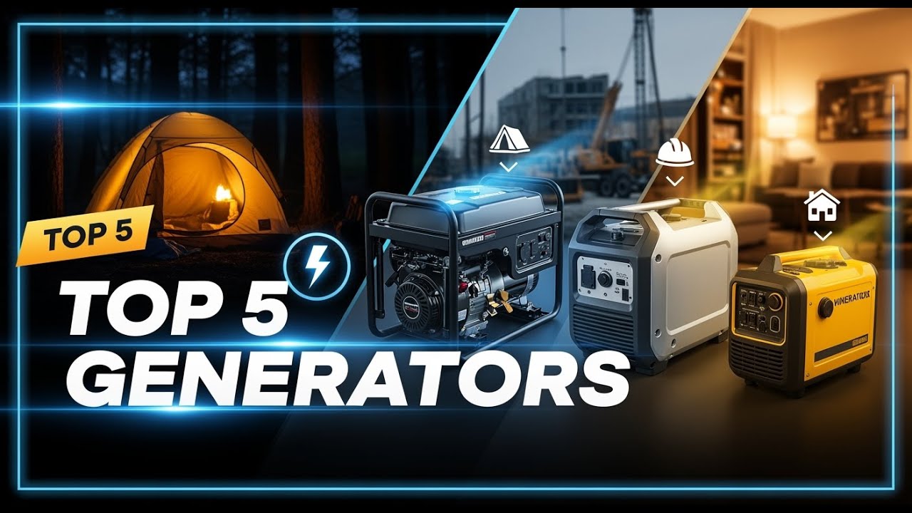 TOP 5 Best Portable Generators 2026 | Power Your Campsite, Job Site, or ...