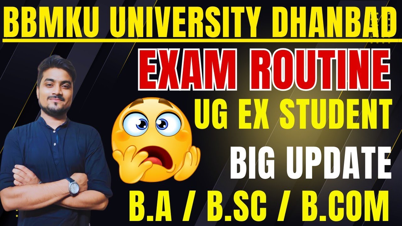 Exam Routine आ गया 😱 UG Ex Student BBMKU University Admit card, Exam ...