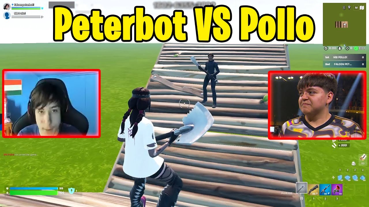 Peterbot VS Pollo 1v1 Buildfights - YouTube
