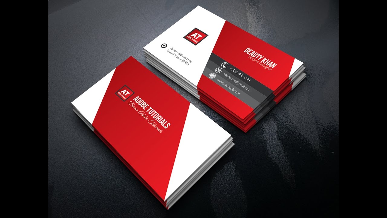 Adobe Illustrator Tutorial | Print Ready Business Card - YouTube