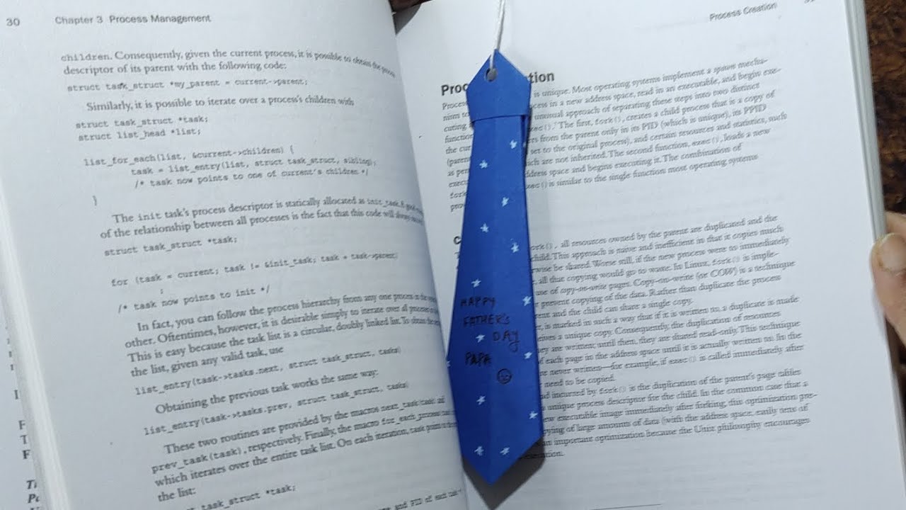 fathers day unique craft ideas/ tie bookmark/ diy origami bookmark/ how ...