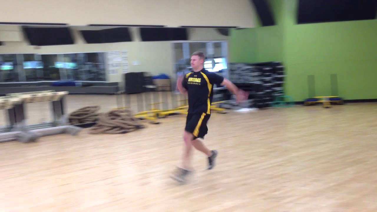 Straight leg shuffle to straight leg bound - YouTube