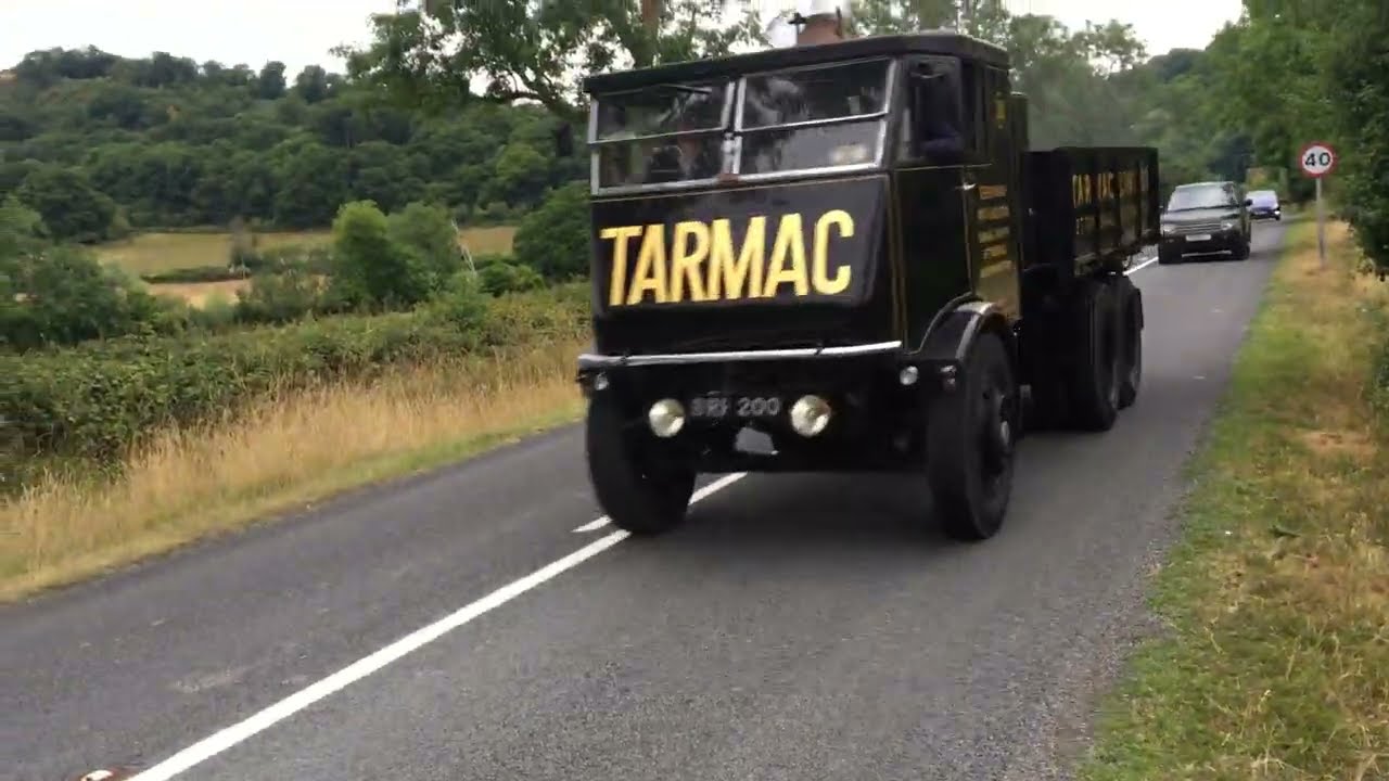 Steam Tarmac lorry en route to Welland Steam Rally .Never under ...