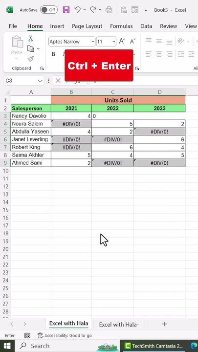 2 Methods for Replacing Errors in Excel. #excel #اكسل #exceltips - YouTube