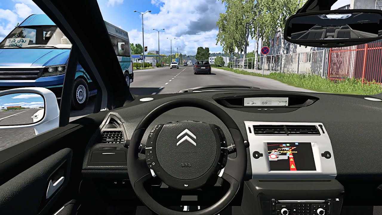 Citroen C4 VTS 2011 | Euro Truck Simulator 2 | Game Play - YouTube