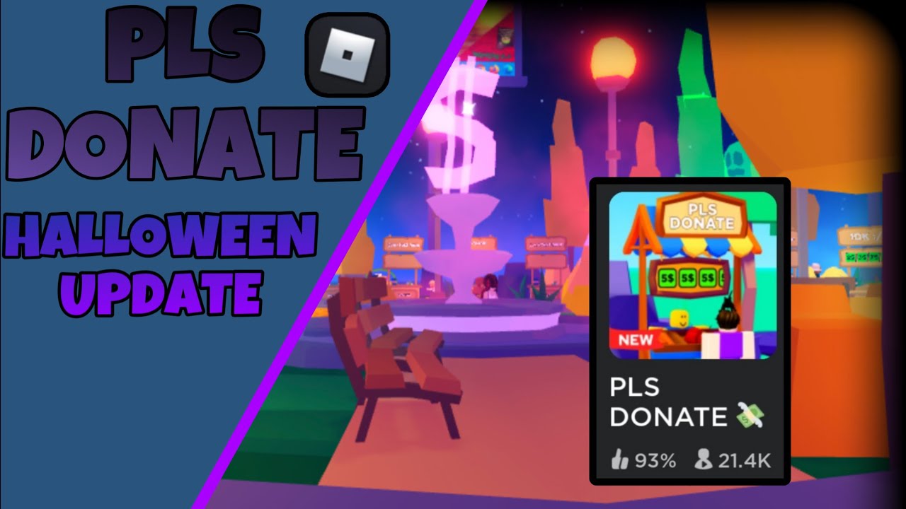 PLS donate Halloween update! | Roblox - YouTube