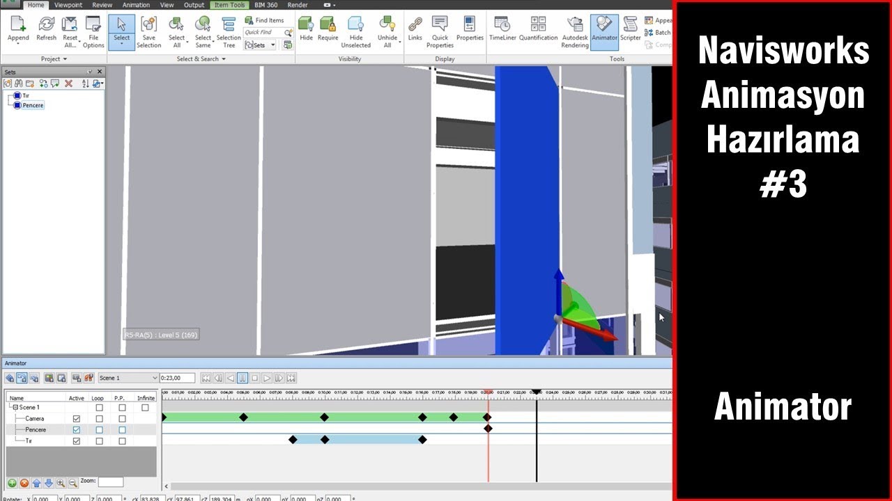 Animasyon Hazırlama #3 - Animation - Navisworks Dersleri - #7 - YouTube