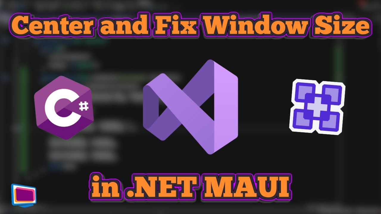 Center and Fix Window Size in .NET MAUI | WhizTech - Learn Fast - YouTube