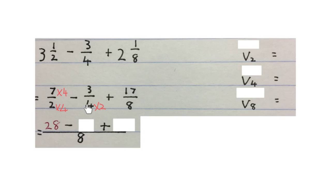 Gewone breuke plus en minus 2 (mathdou) - YouTube