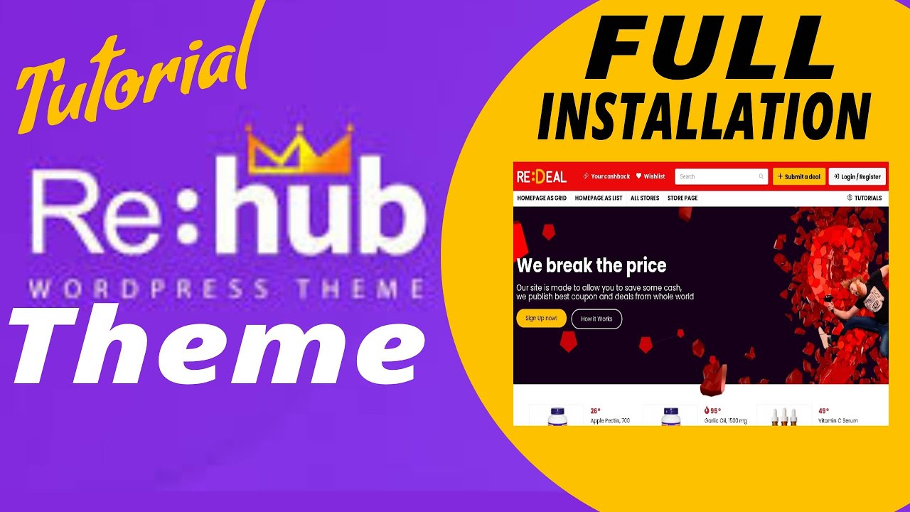 How to upload Rehub theme? Rehub theme new version installation | rehub theme Hindi tutorial ...