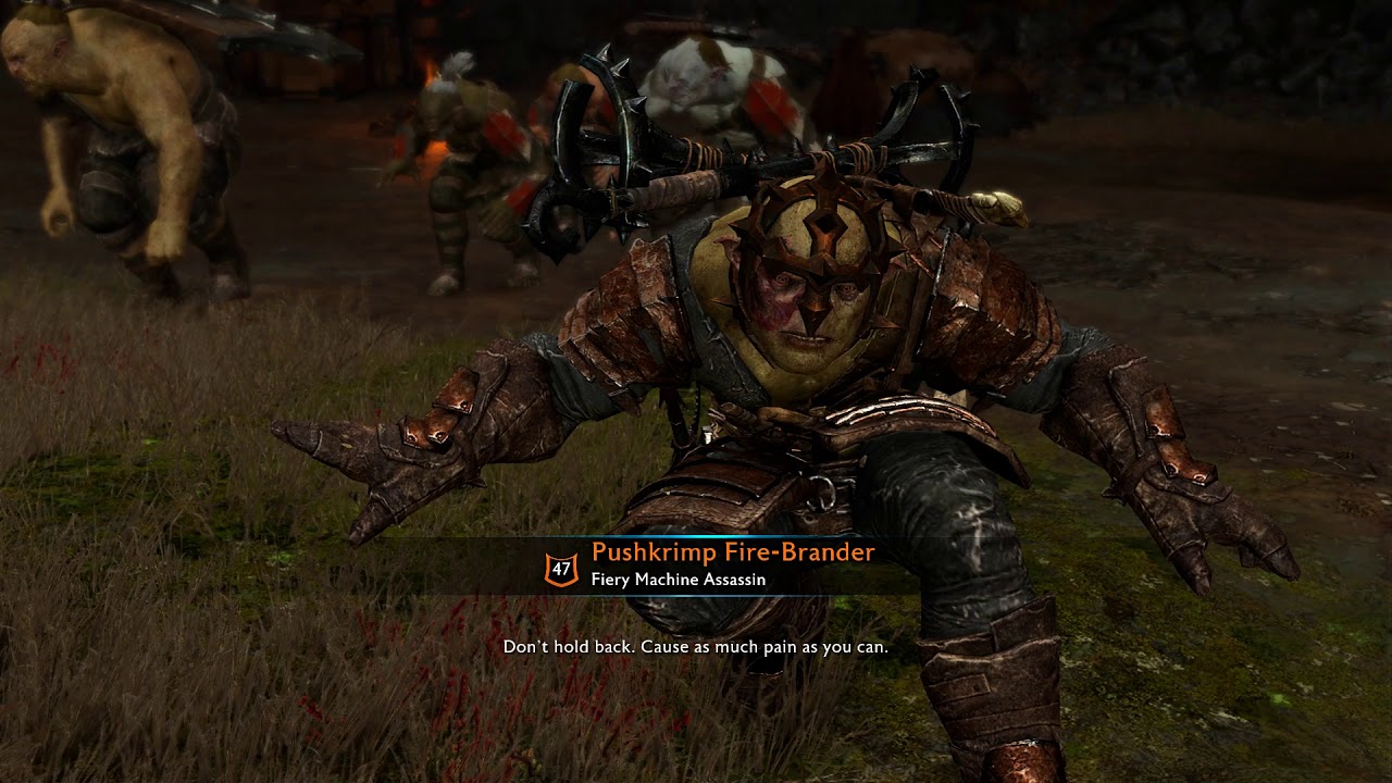 Middle-Earth: Shadow of War Going after Pushkrimp Fire-Brander feat ...